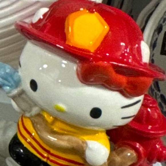 Art | Blue Sky Clay Works Firefighter Hello Kitty | Poshmark